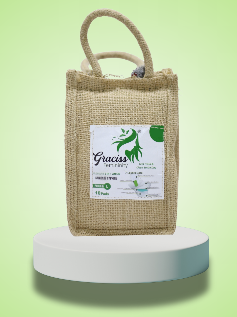 Graciss natural Sanitary Napkins for Women Anion |Day Pads | Rash-Free